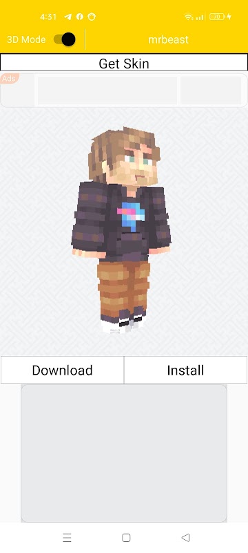Mr Beast Skins of Minecraft PE APK Download for Android - Latest Version