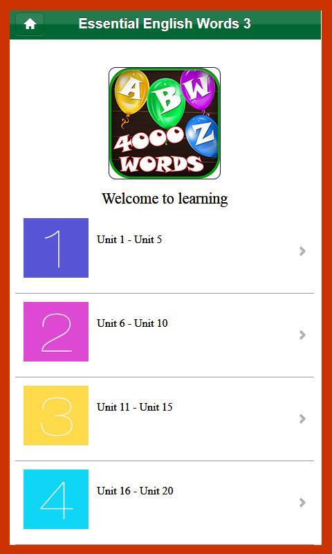4000 Essential English Words 3 APK Download Free Education APP For Android APKPure 4000-essential-english-words-3-apk-download-free-education-app-for-android-apkpure