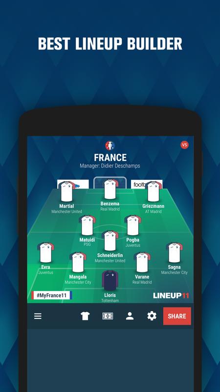 Lineup11 - Football Line-up APK Download - Free Sports APP for Android ...