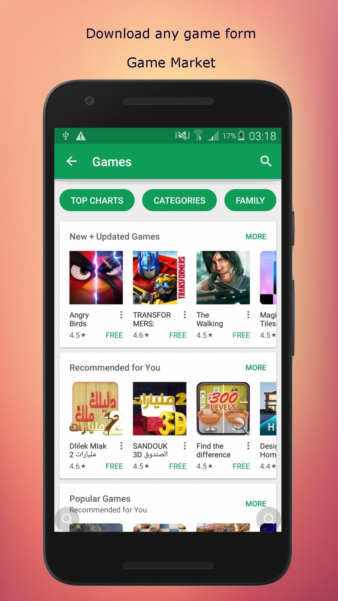 Mobile Games Store Without Apps APK for Android Download