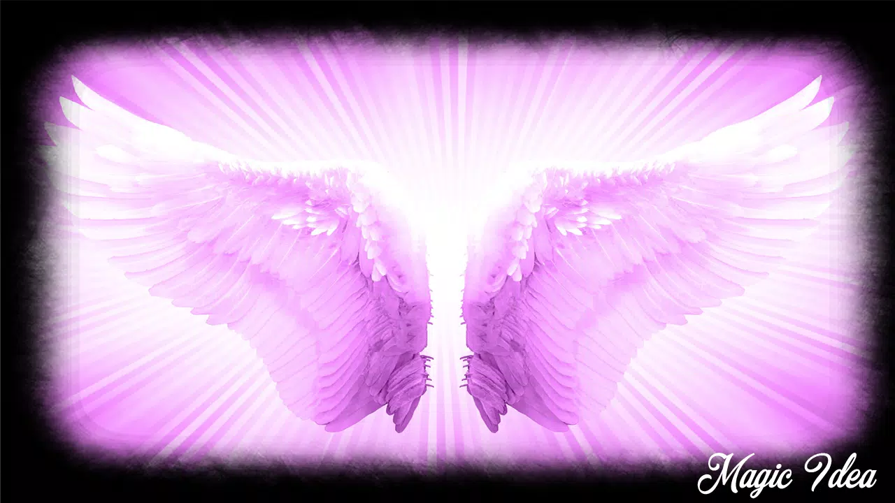 Purple Angel Wings Wallpaper