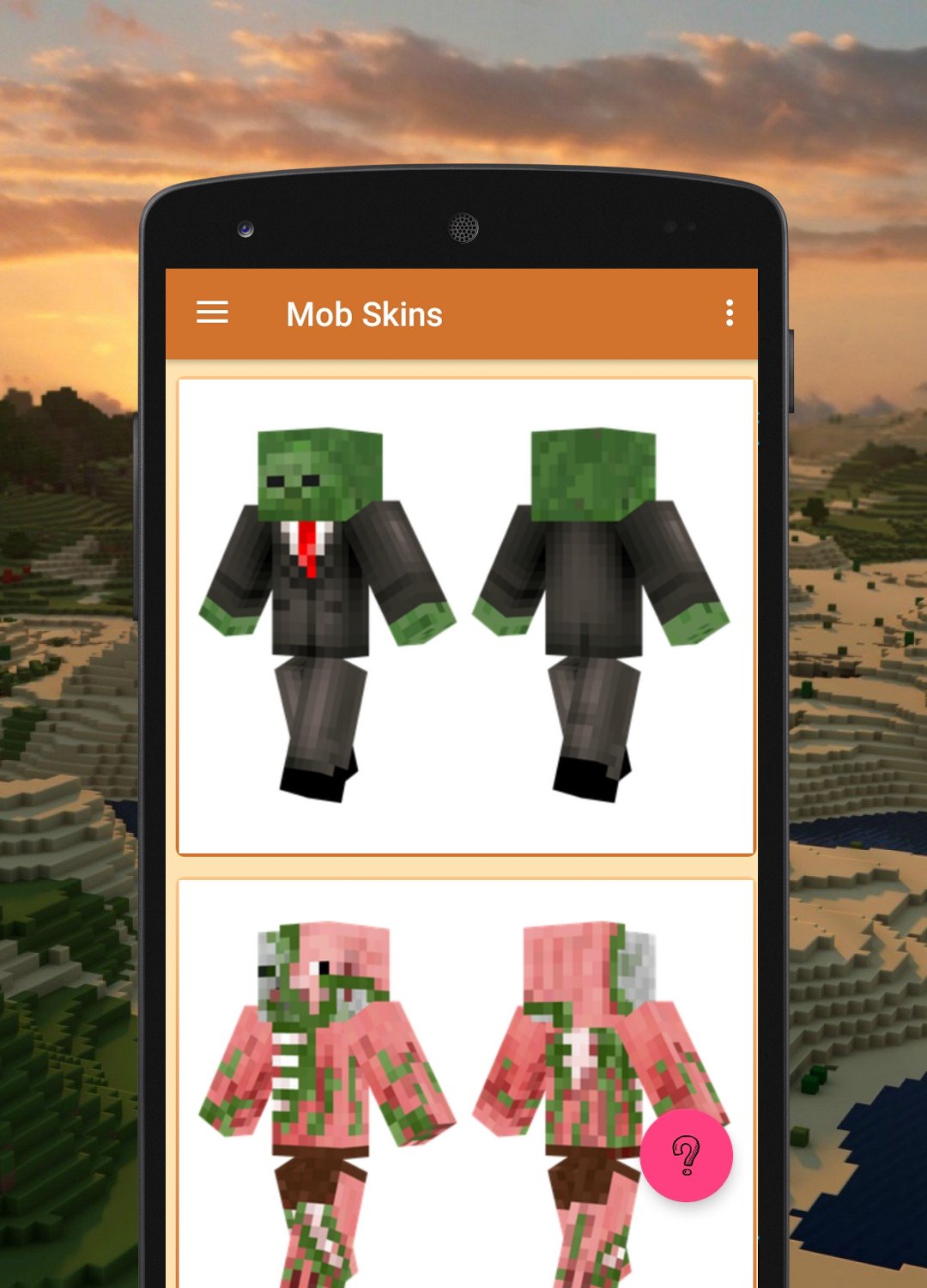 Minecraft Mob Skin Templates