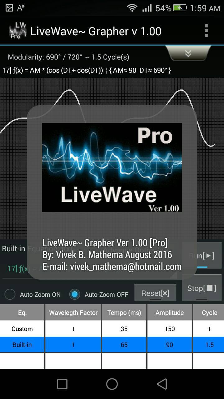 LiveWave~ Grapher [Pro] v1.1 APK für Android herunterladen