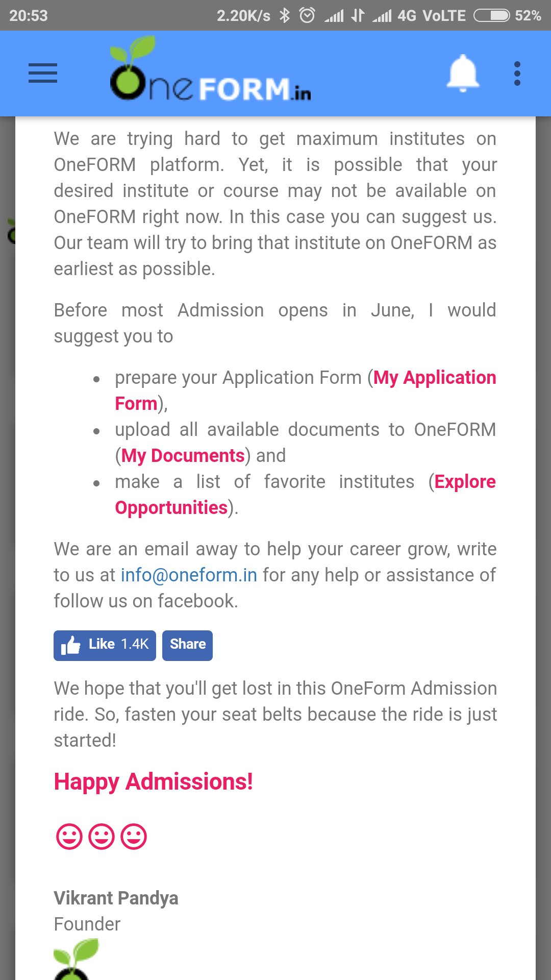 OneFORM APK for Android Download