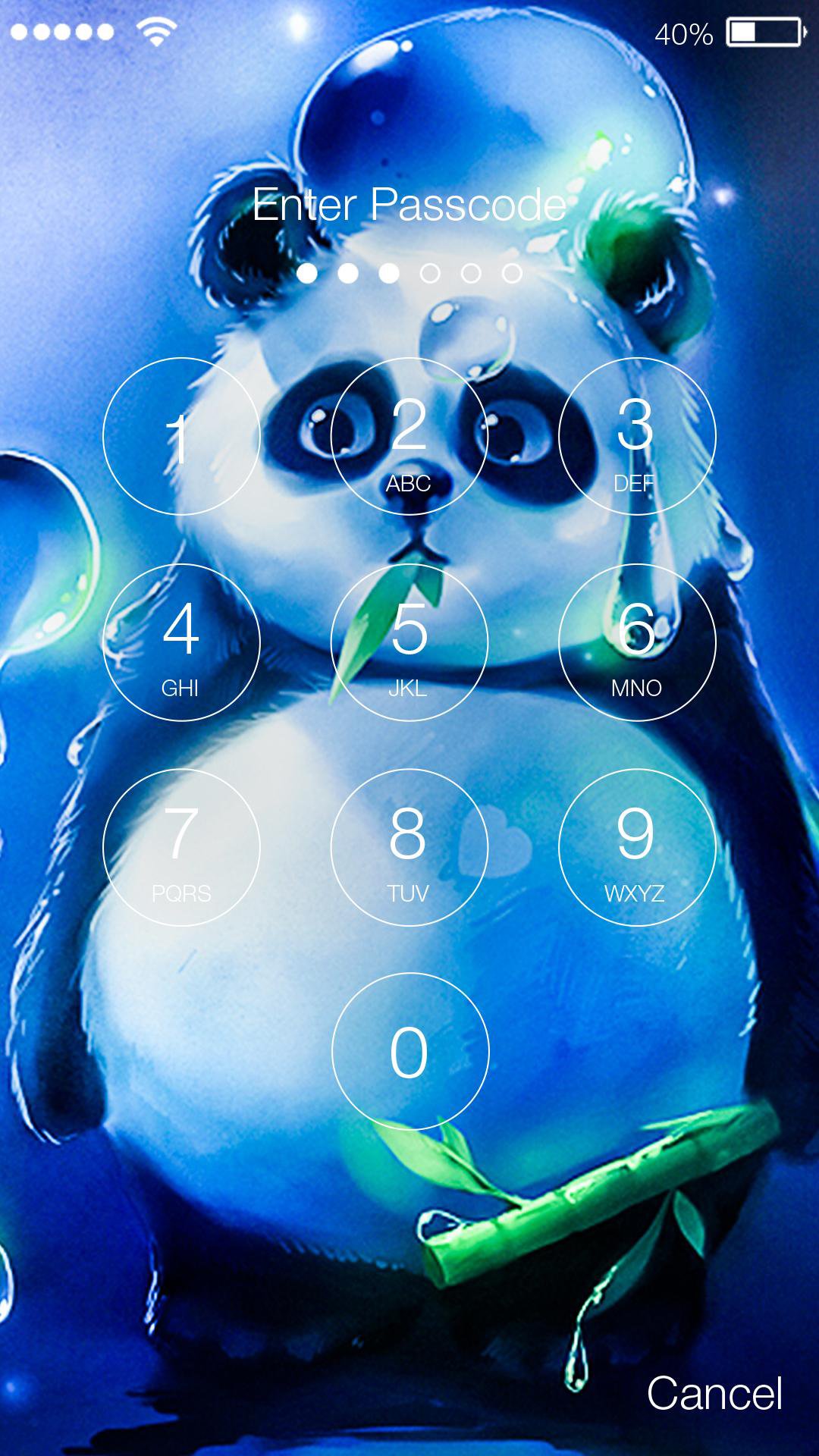 Download do APK de Cute Panda Lock Screen Password Pin Security para ...