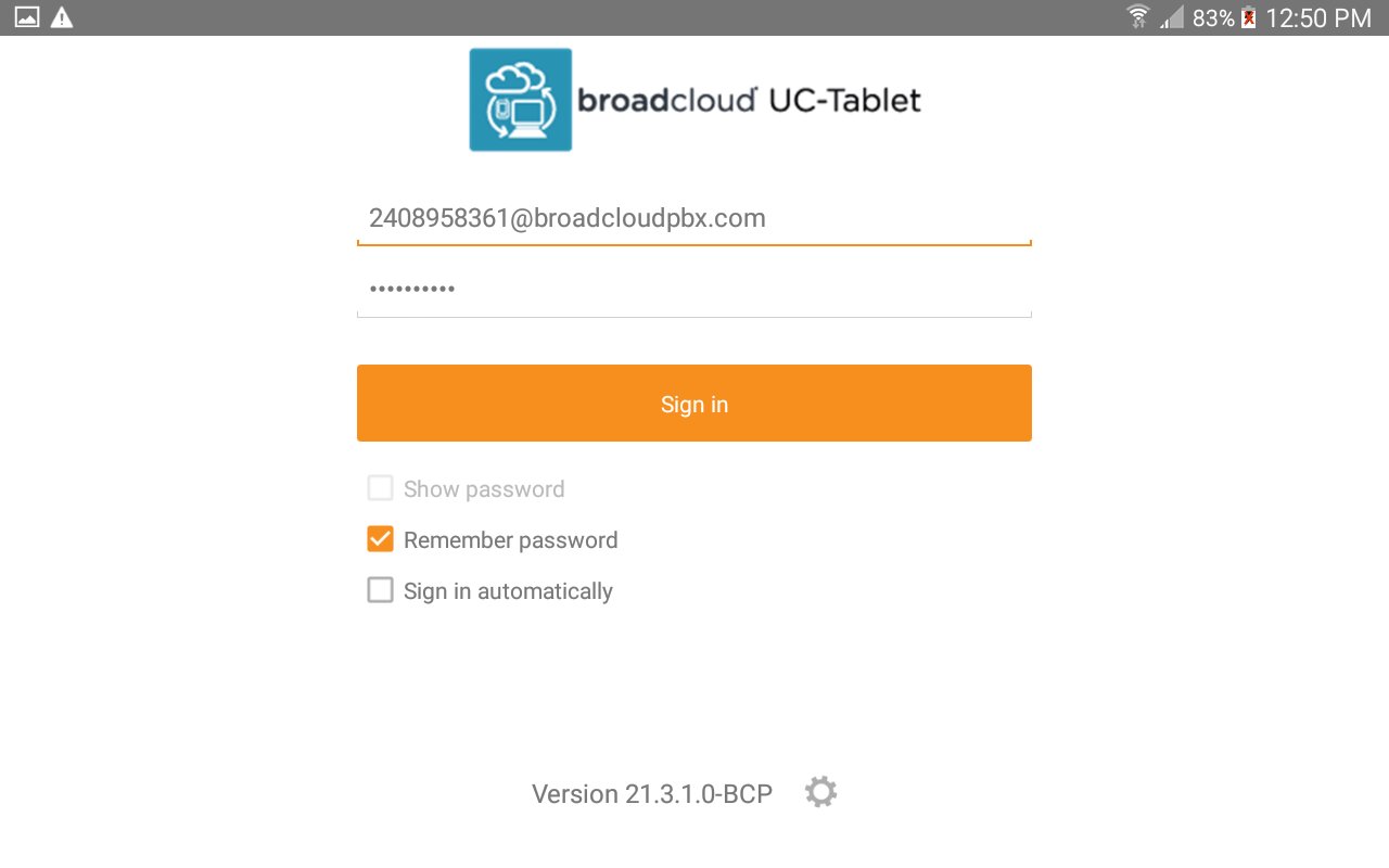 BroadCloud UC-Tablet EMEA APK للاندرويد تنزيل