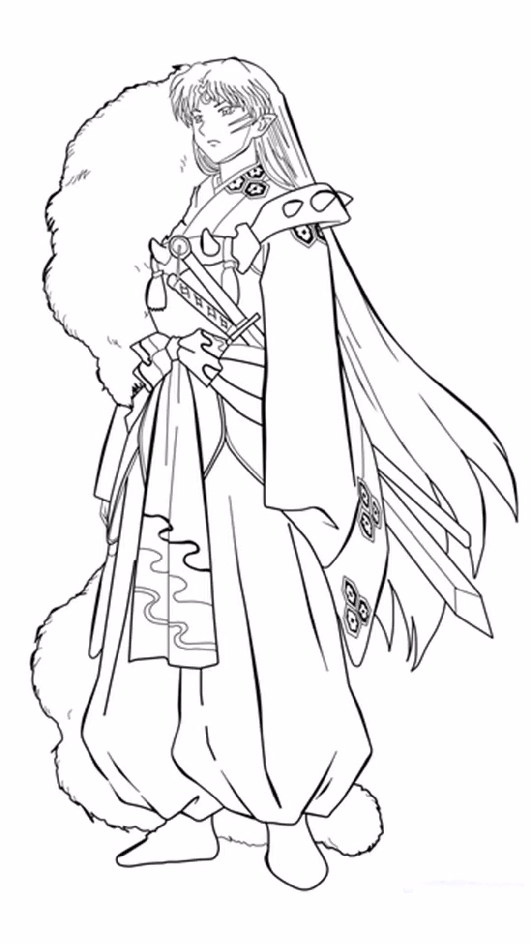 Inuyasha Coloring Book Pages