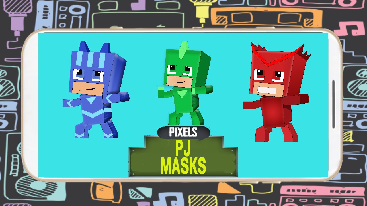 Android용 Pixel Pj Hero Masks Cube Zombie Fight APK 다운로드