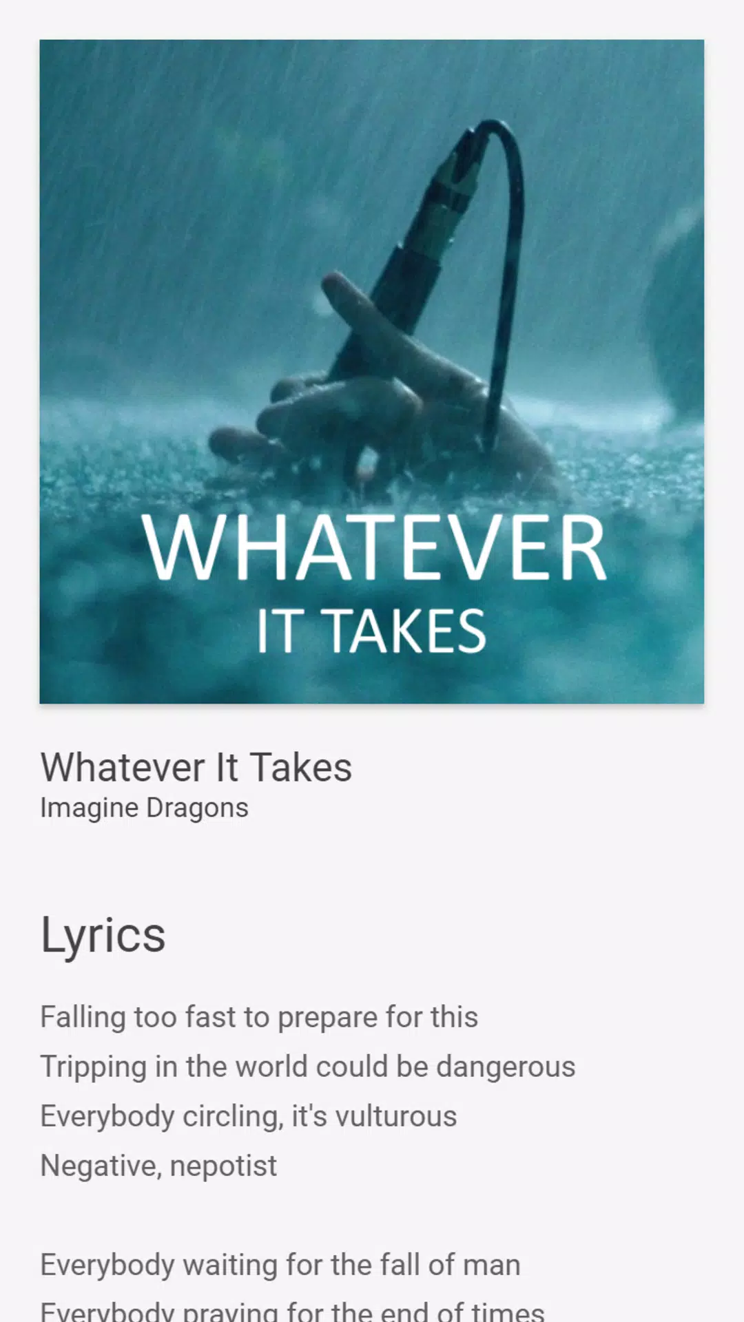 Whatever It Takes Lyrics