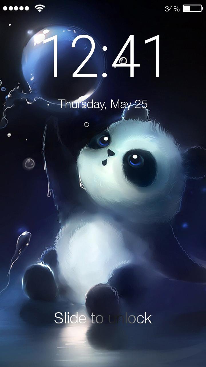 Cute Panda Art Screen Lock APK for Android Download