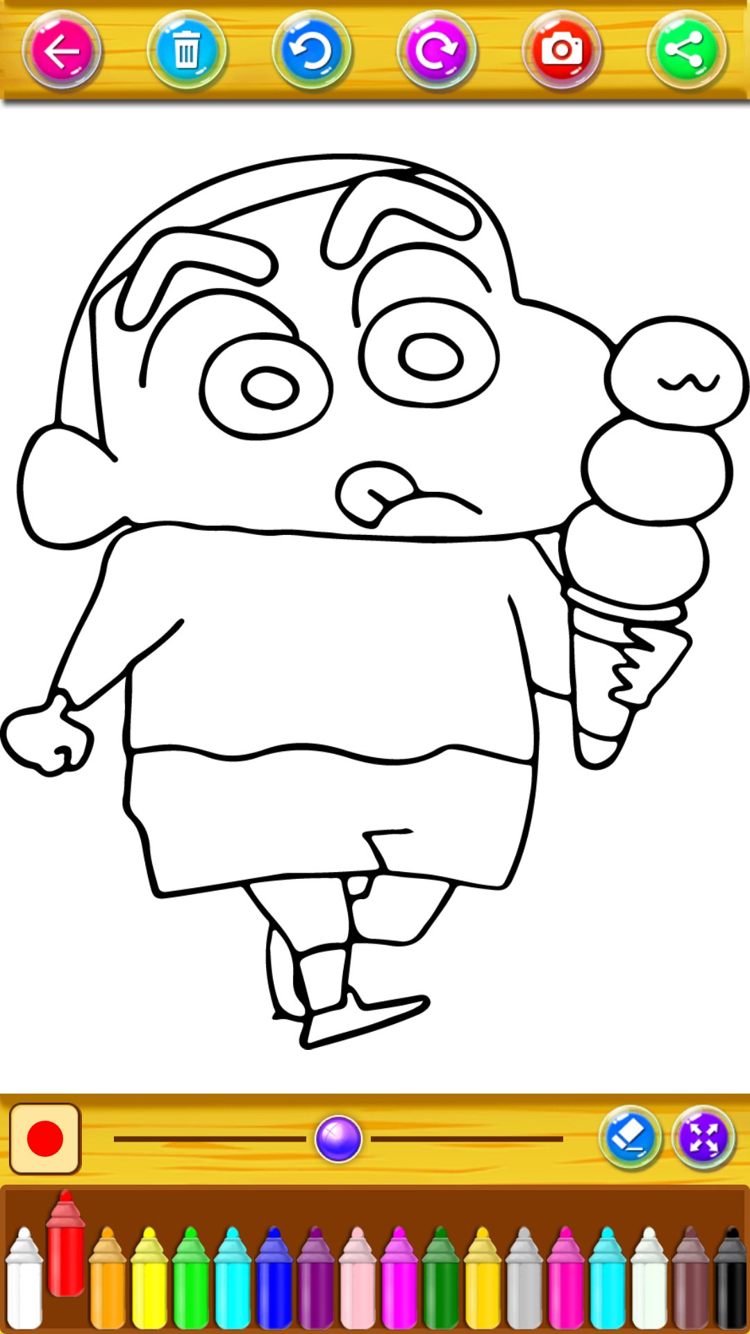 Coloring pages chin chan APK للاندرويد تنزيل