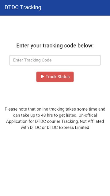ดาวน์โหลด DTDC Tracking APK สำหรับ Android