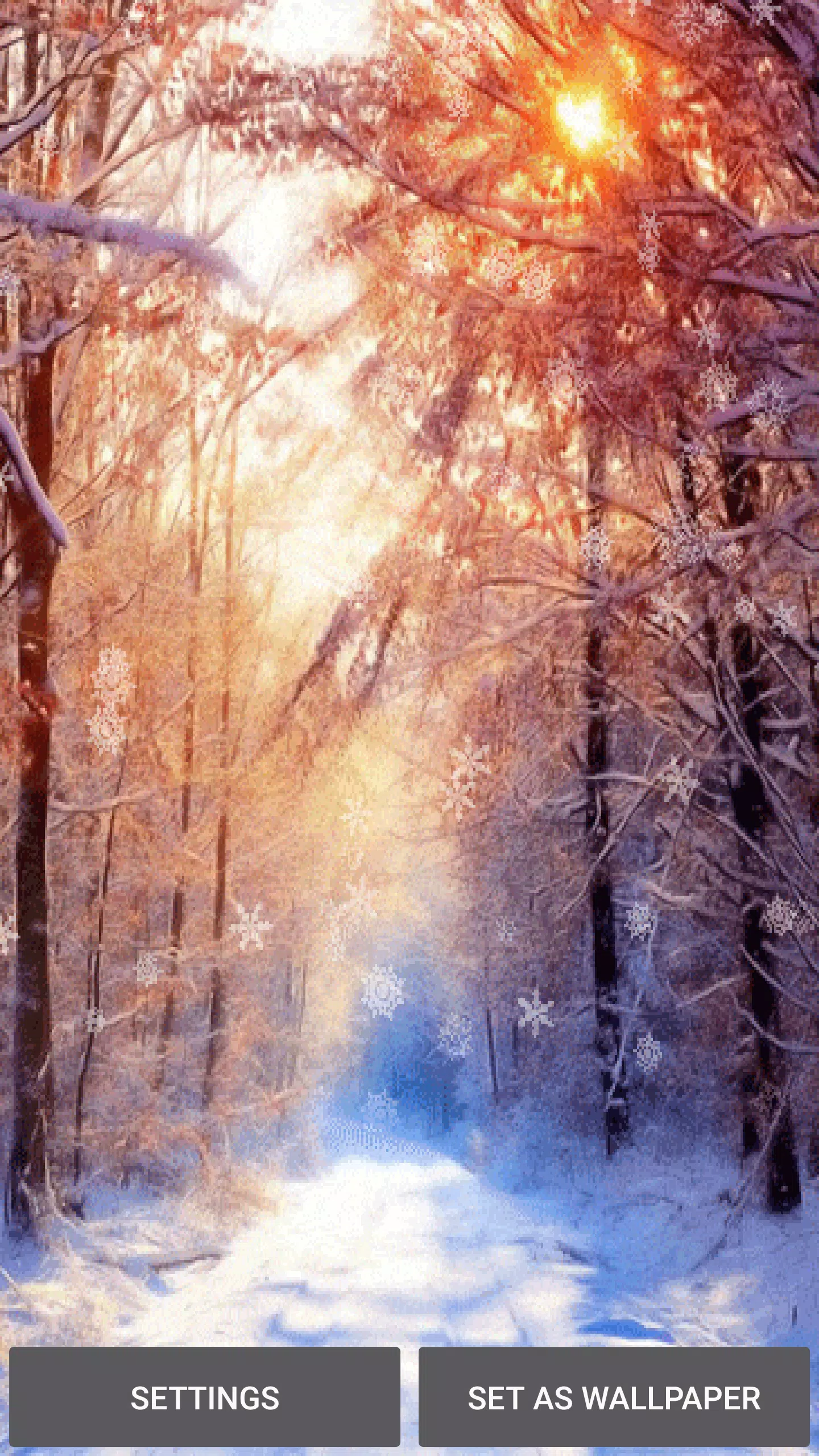 3d Snow Falling Wallpaper