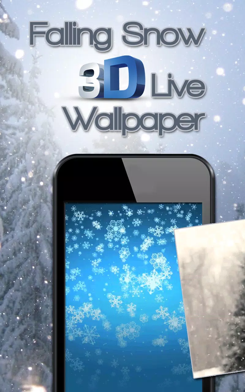 3d Snow Falling Wallpaper