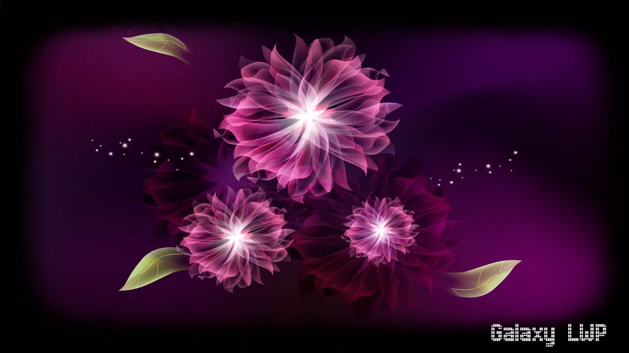 Pink Neon Flower Wallpaper