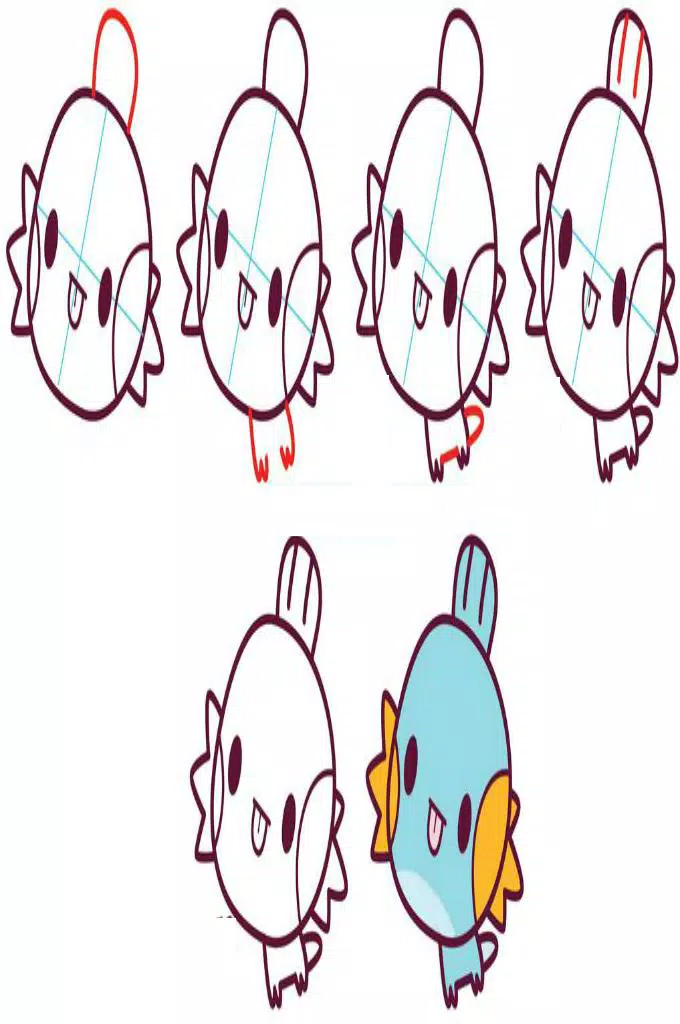 Easy To Draw Mudkip