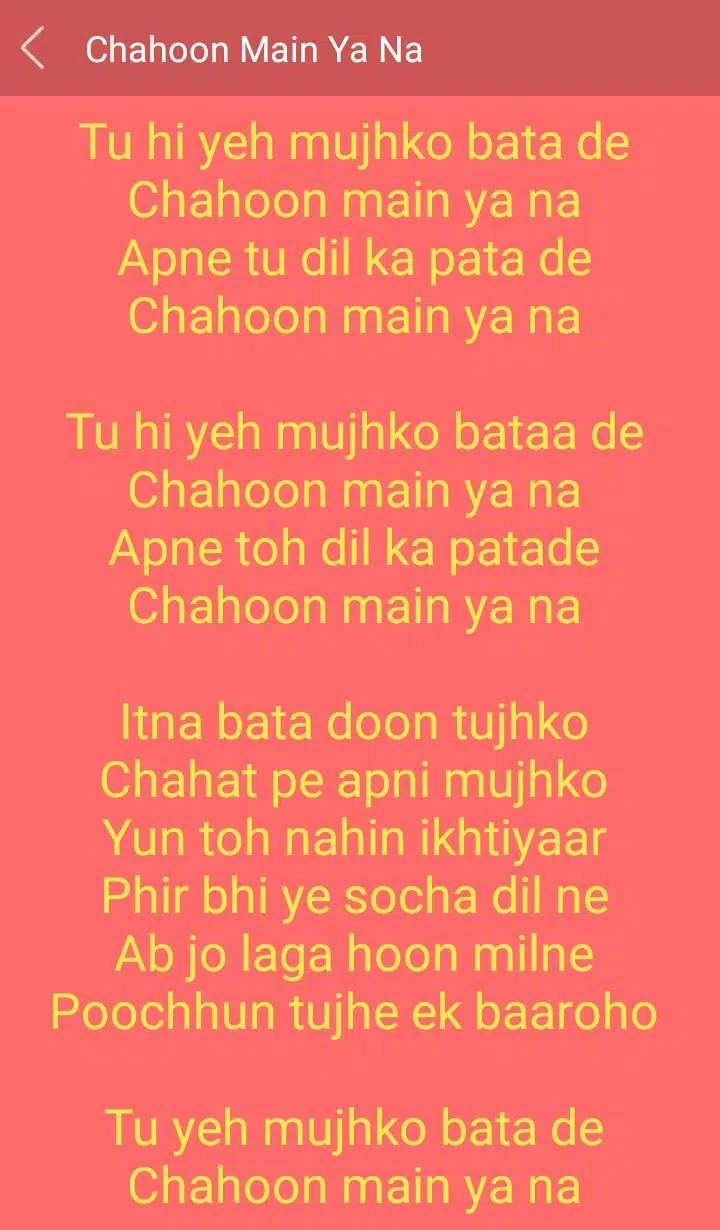 Aashiqui 2 Chahu Mai Ya Na Lyrics