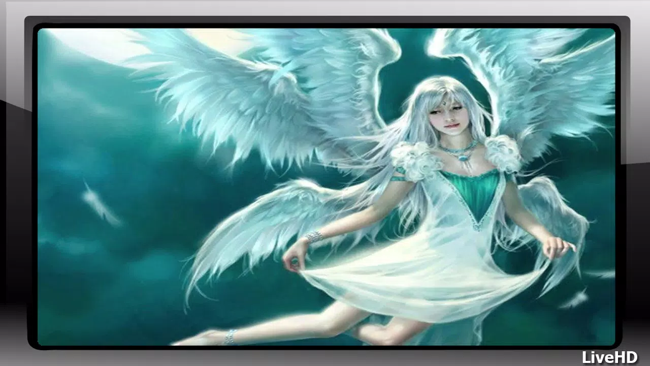 White Fairy Angel Wallpaper