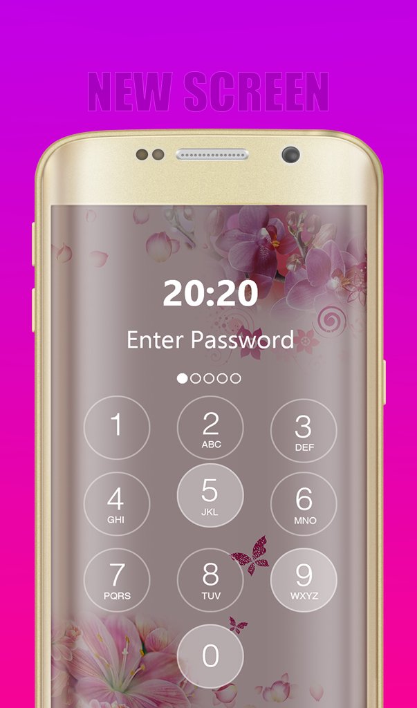 Pink Flower lock screen APK for Android Download
