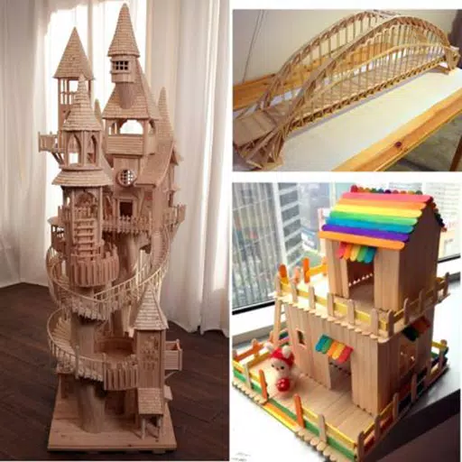 Popsicle Stick Castle Easy