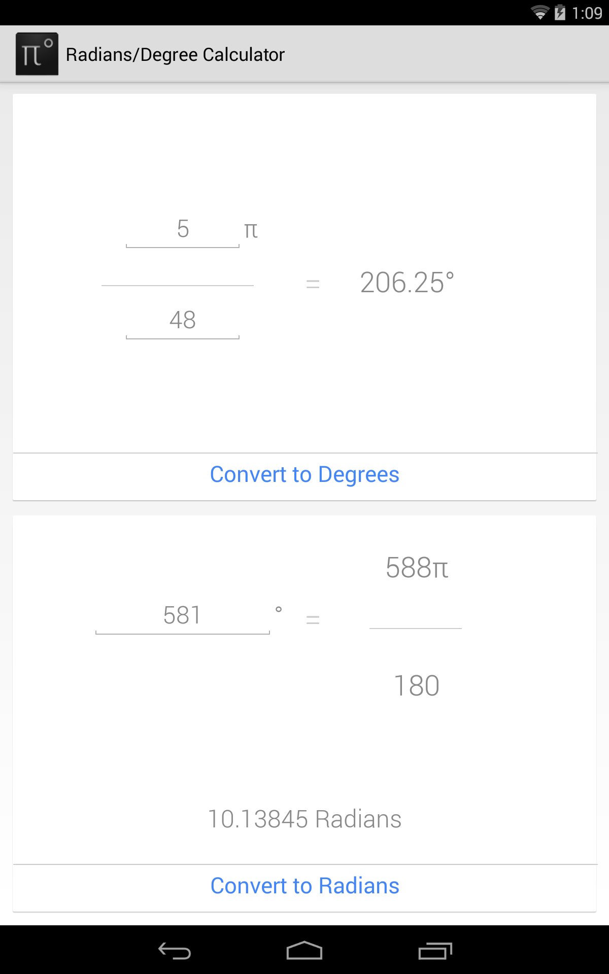 Radians Degree Calculator APK for Android Download