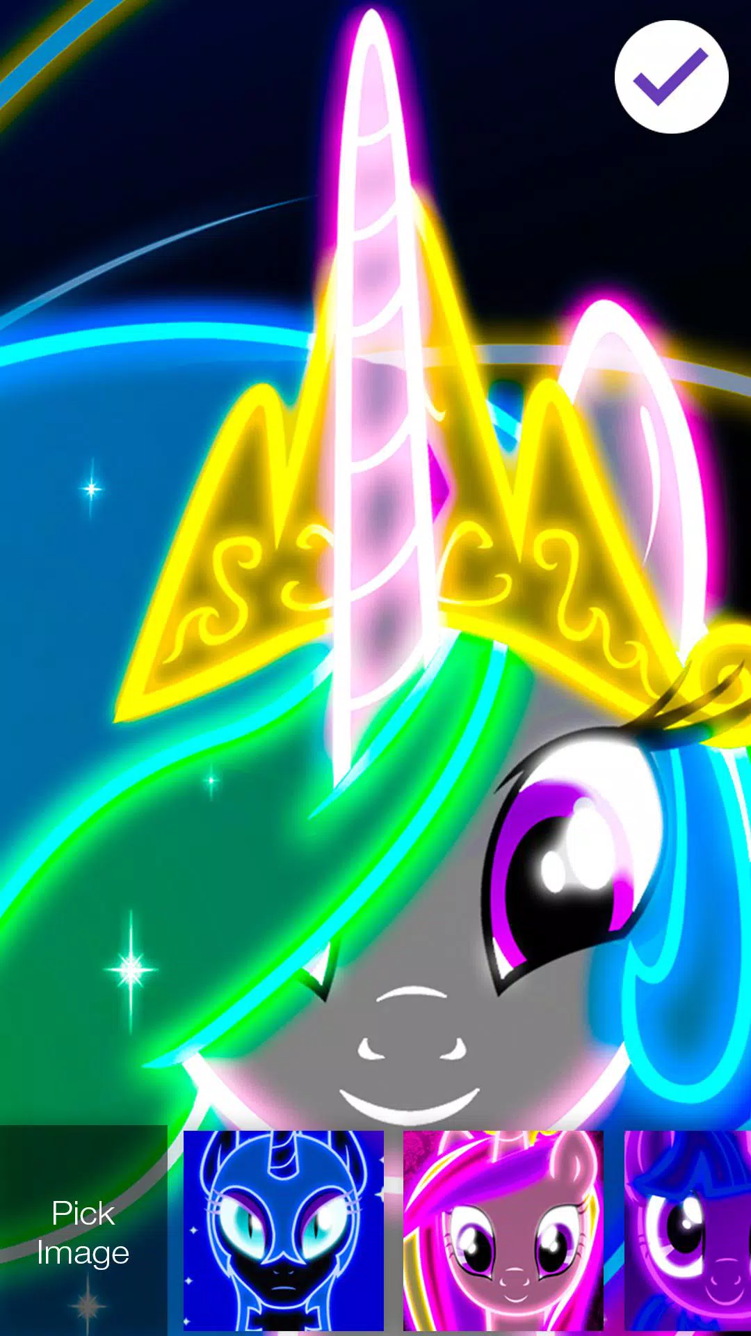 Princess Luna Wallpaper Neon