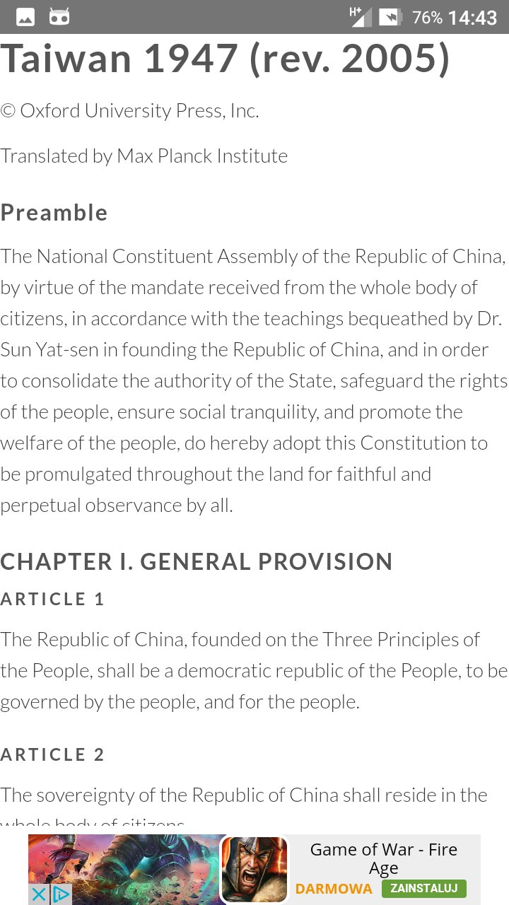 Download do APK de Taiwan Constitution para Android