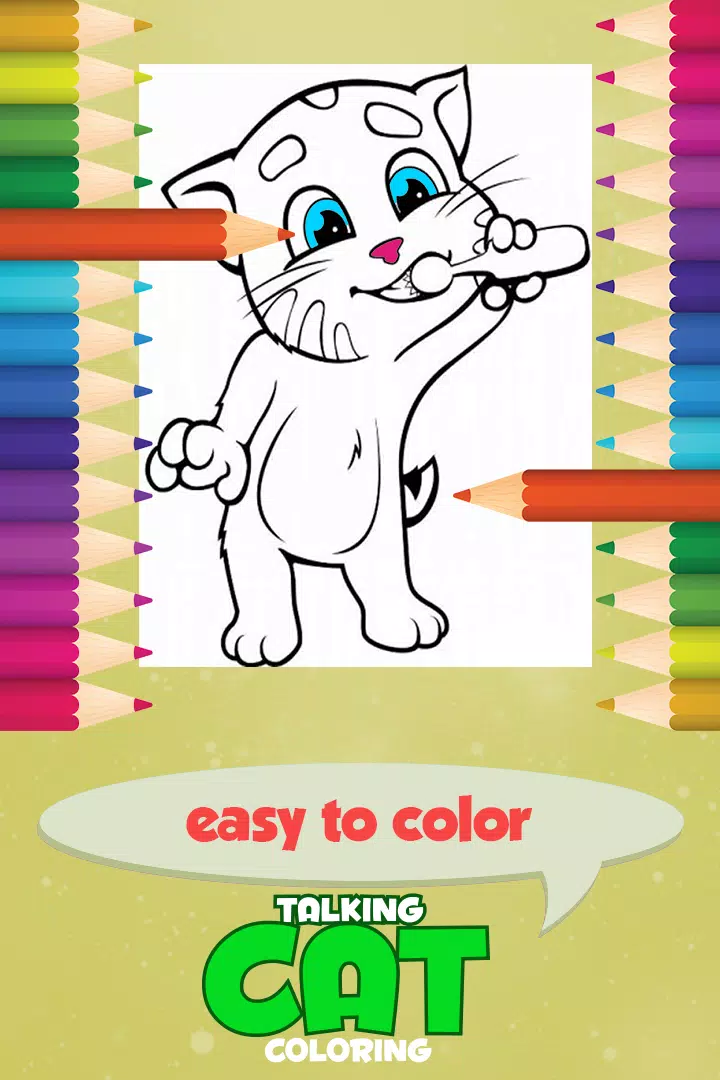 Tom The Cat Coloring Pages