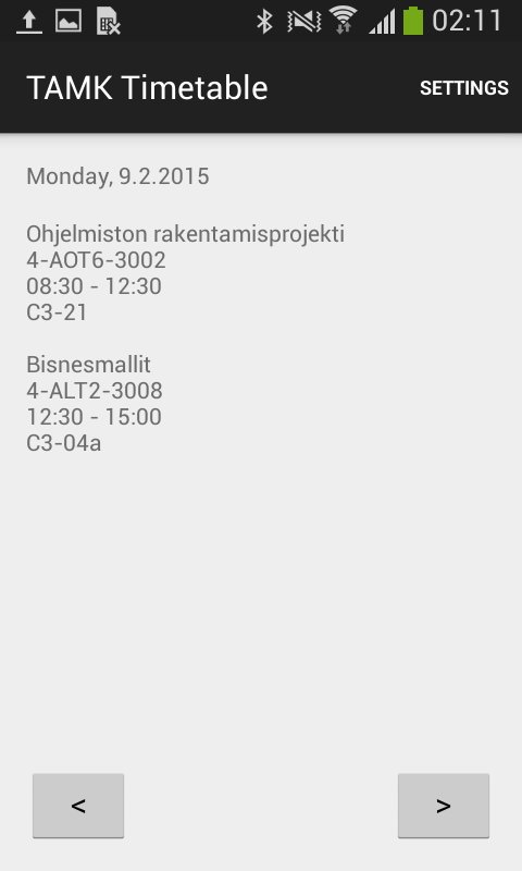 TAMK Timetable APK for Android Download