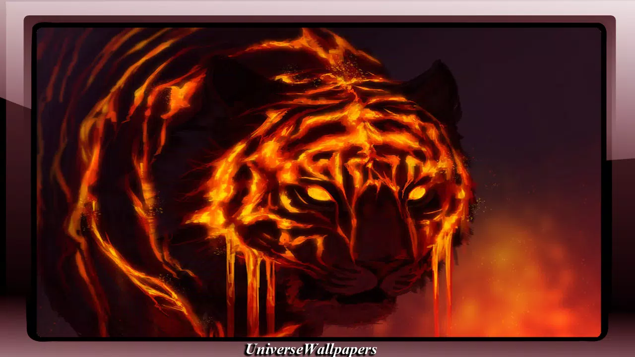 Fire Tiger Wallpaper Hd