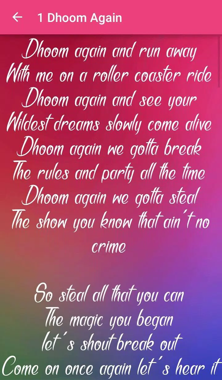 Dhoom 2 Soundtrack