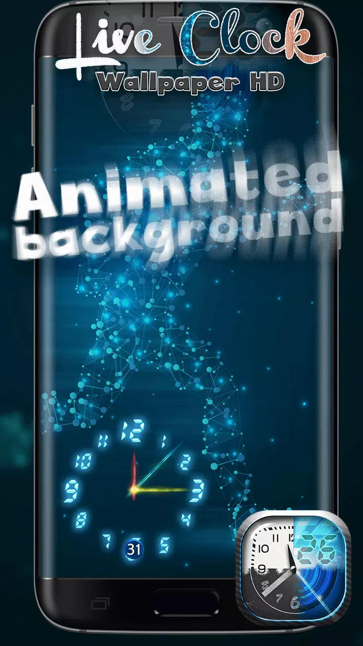 Mobile Wallpapers Animated Clock