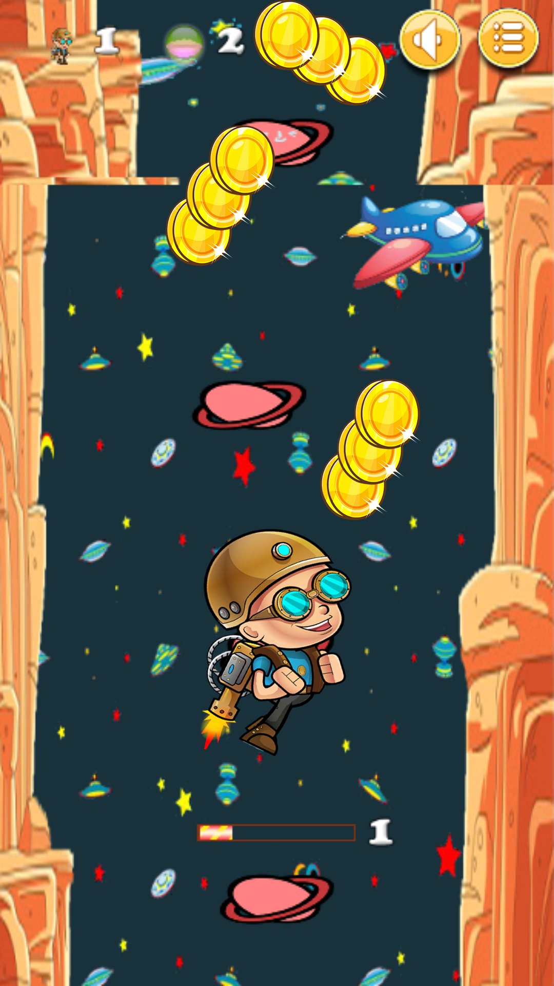 Android ডাউনলোডের জন্য Flap Fly Astro rush in space APK