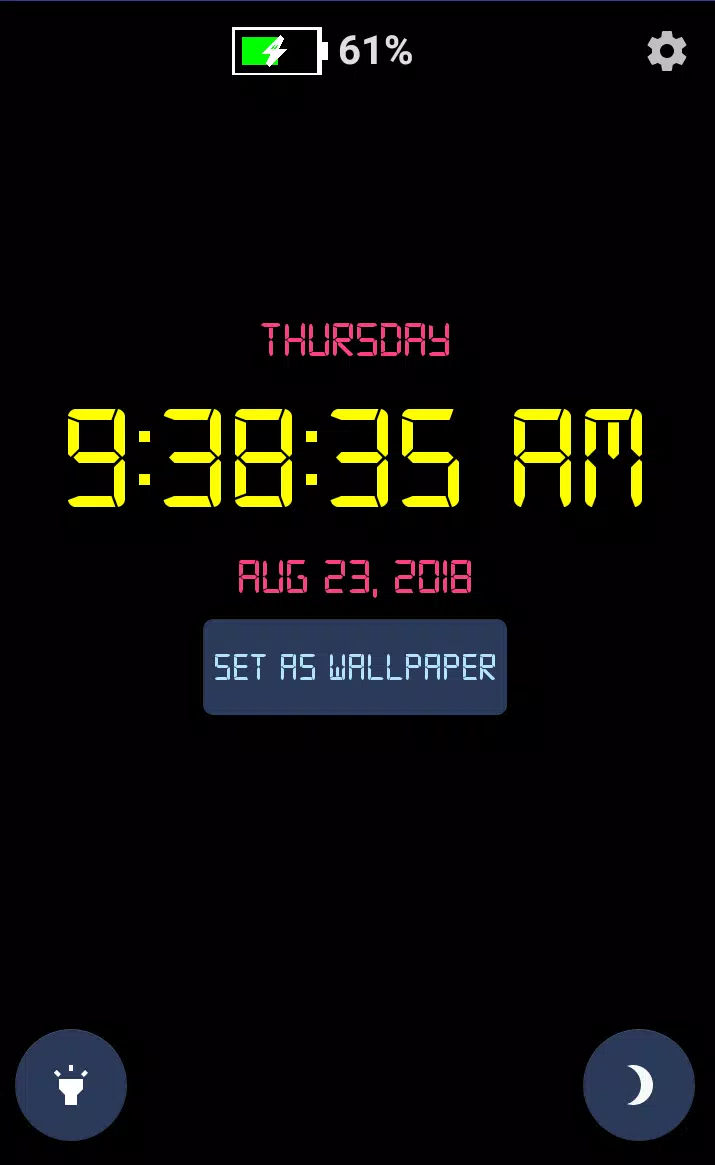 Live Digital Clock Wallpaper