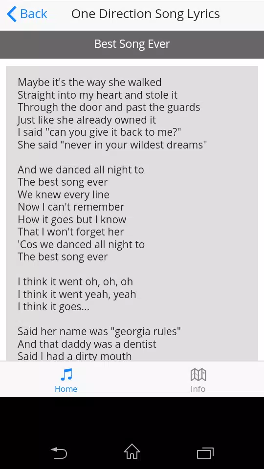 One Direction Lyrics Best Song Ever