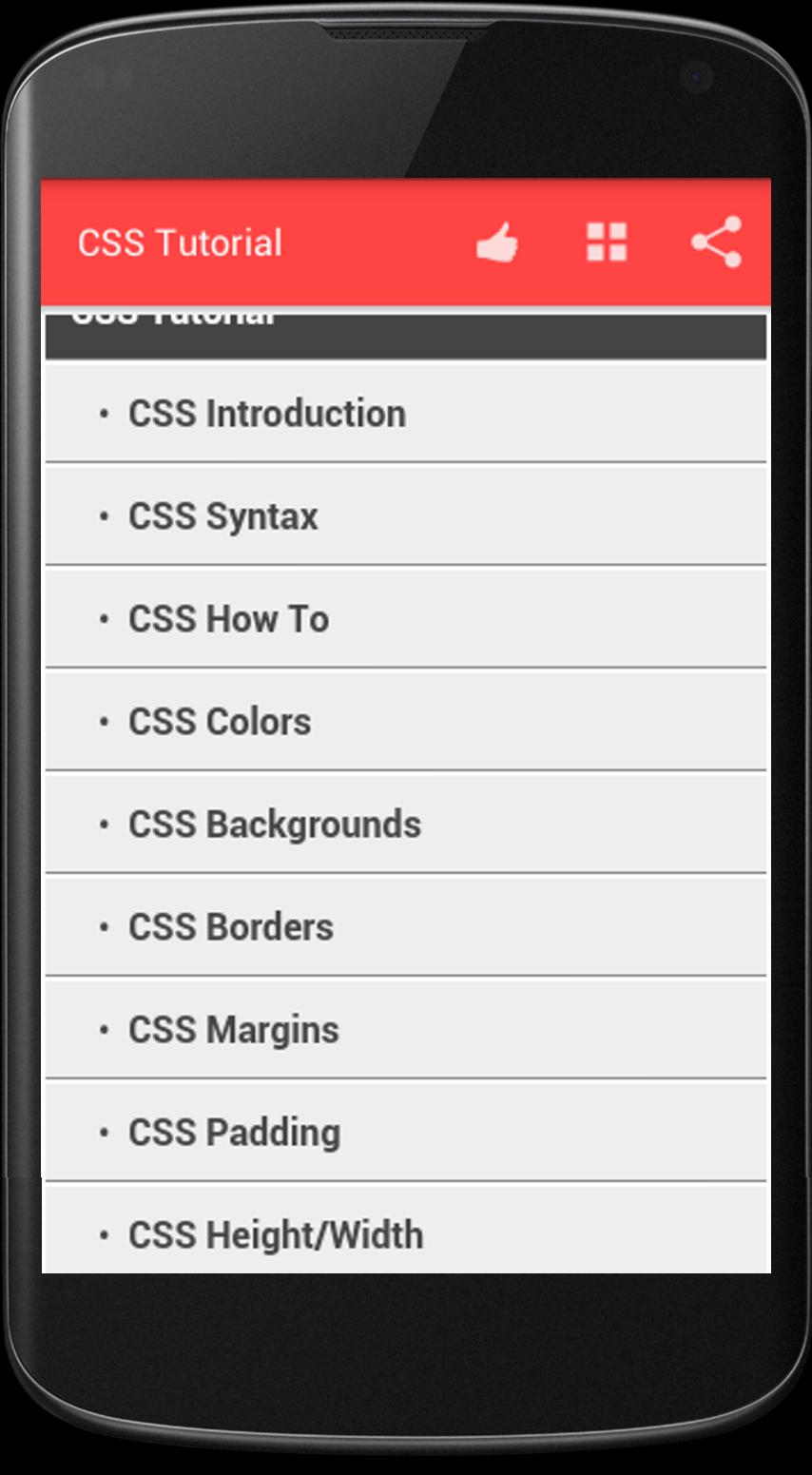 CSS Tutorial & Reference APK for Android Download CSS Tutorial & Reference APK for Android Download