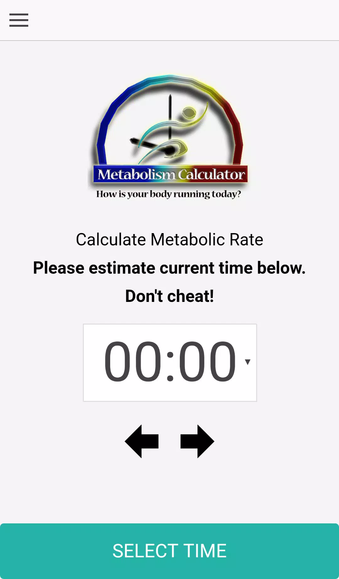 Metabolism Type Calculator