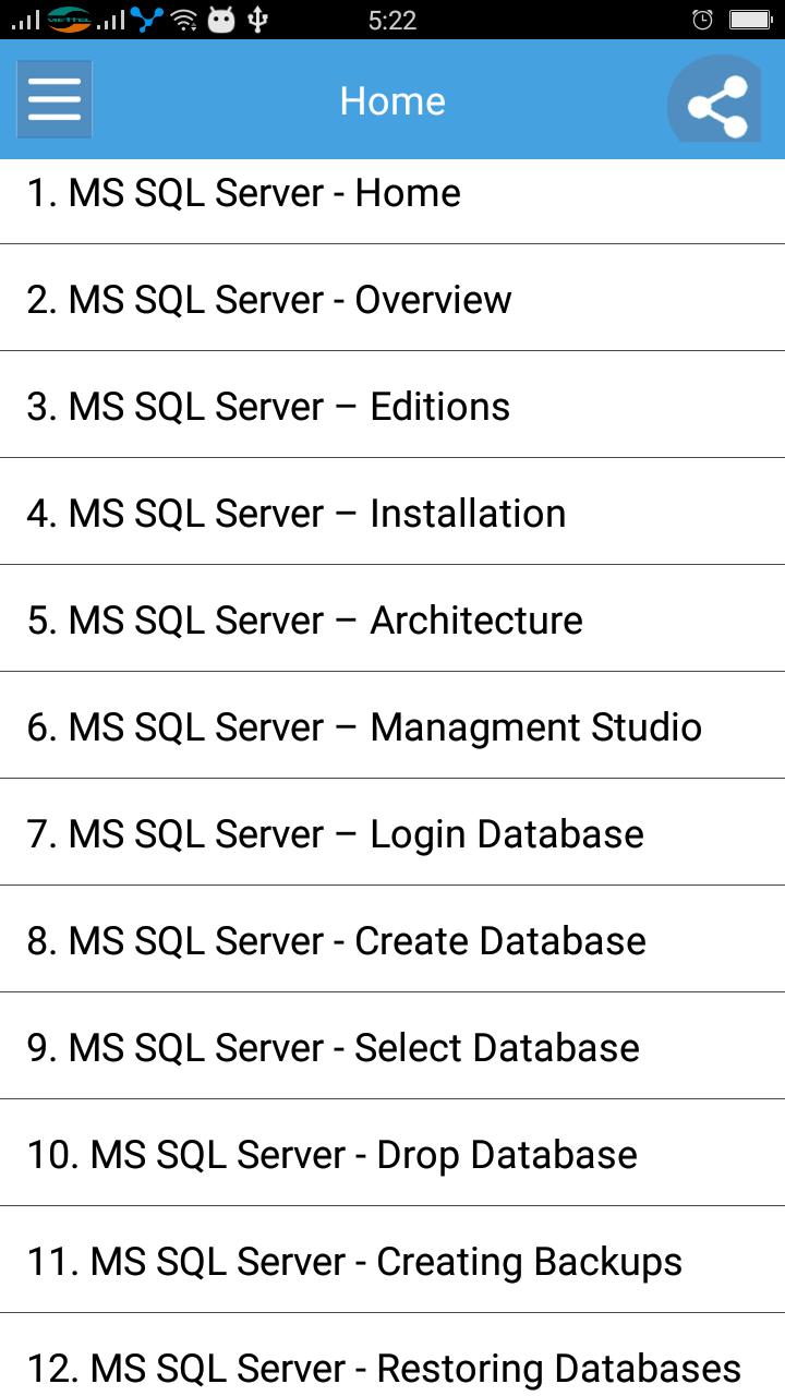 Descargar Learn MS SQL Server APK Última Versión 1.0 para Android Descargar Learn MS SQL Server APK Última Versión 1.0 para Android