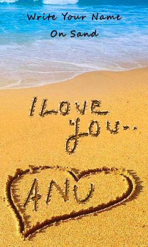 Beach Sand Writing Generator