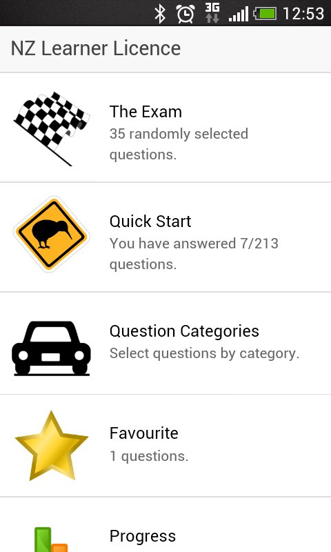 NZ Learner Licence - CAR Latest Version 0.0.1 for Android