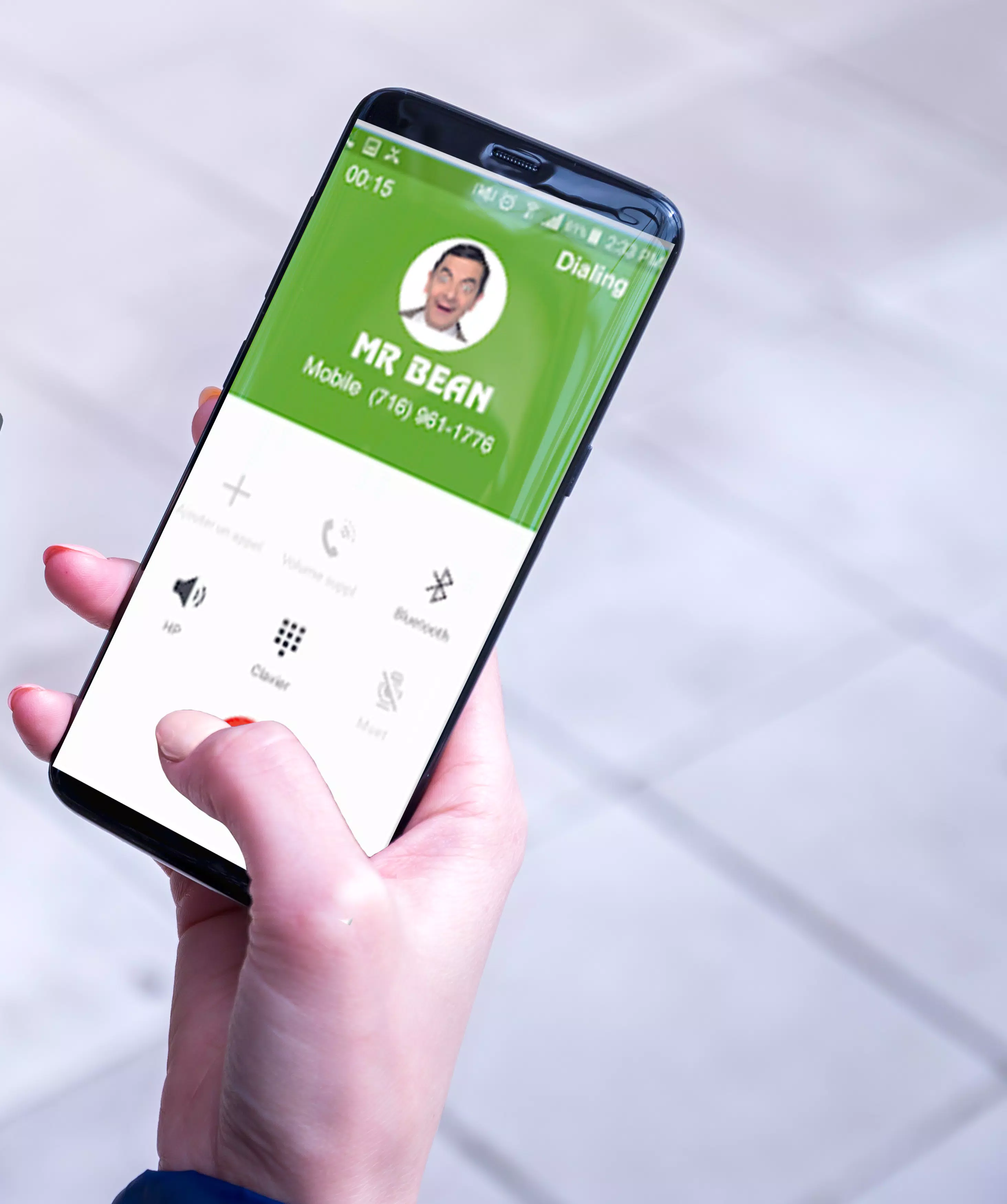 Screen Bean On Telephone