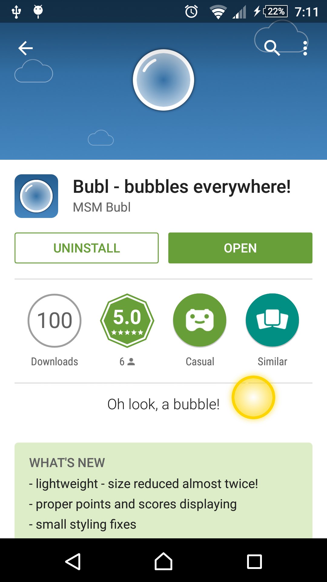 Bubl - bubbles everywhere! APK 1.0 pour Android Gratuit télécharger