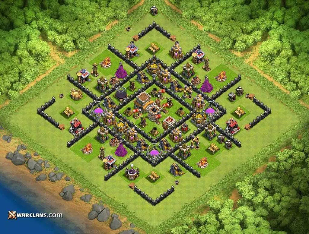 Clash Of Clans Town Hall 8 Defense
