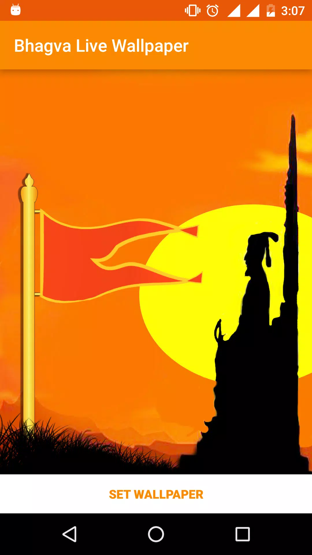 Bhagwa Flag Wallpaper