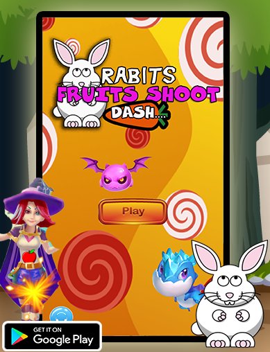 Rabbit Fruits Shoot Dash APK للاندرويد تنزيل