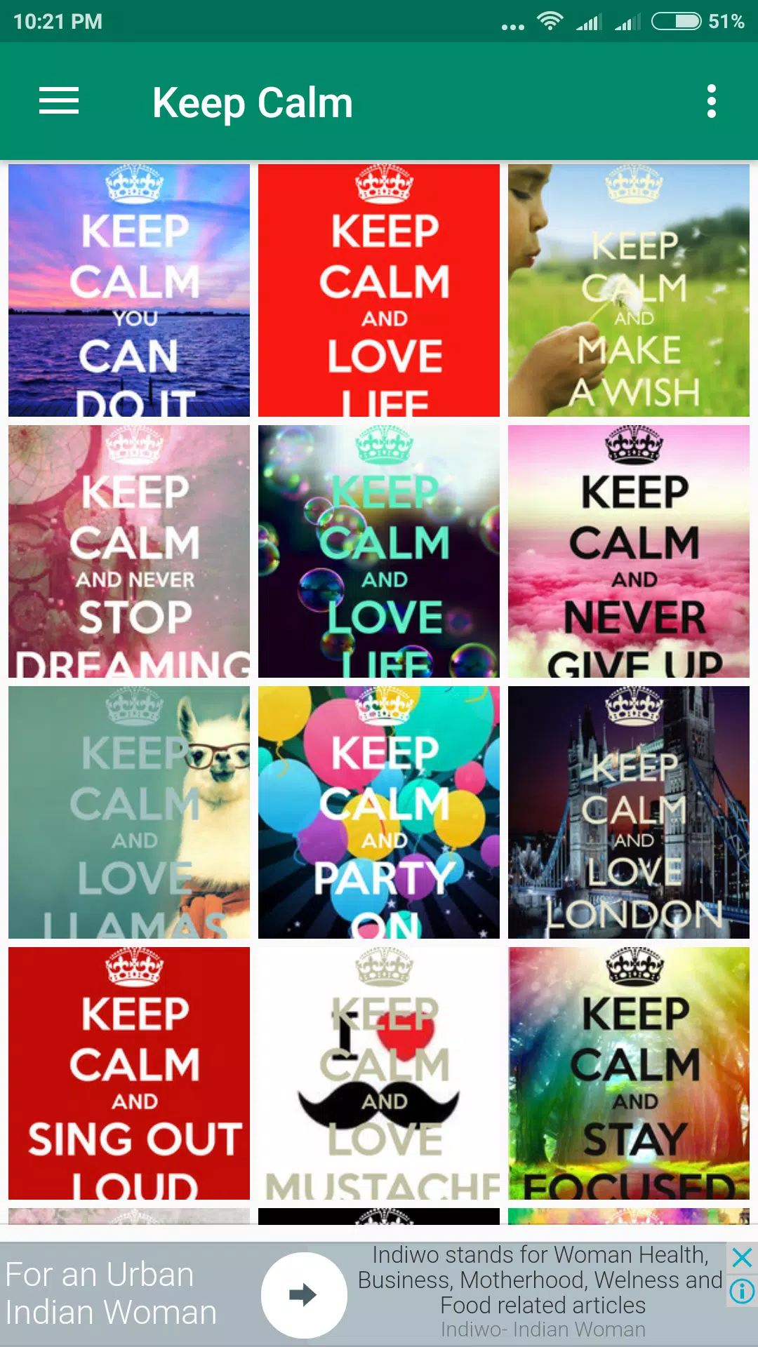 Keep Calm And Party On Wallpaper