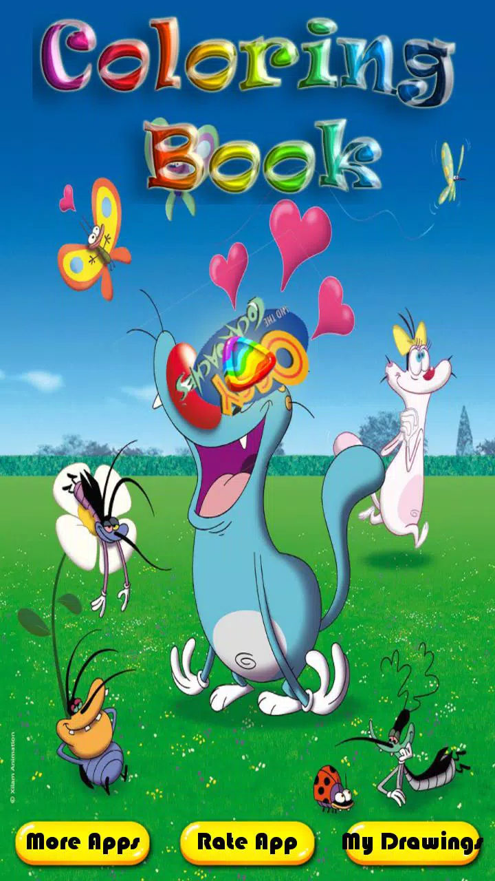 Oggy And The Cockroaches Dee Dee Coloring Page