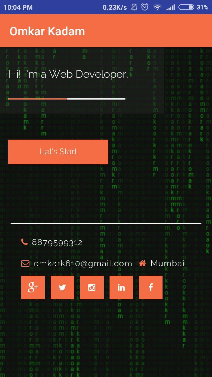 Android용 Omkar Kadam portfolio (Unreleased) APK 다운로드