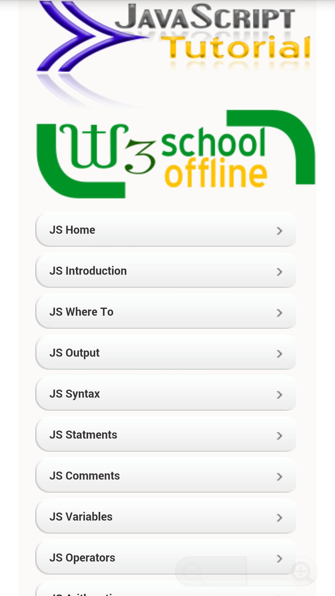 W3school Javascript Offline Apk For Android Download