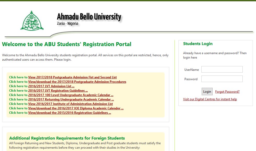 Ahmadu Bello University (ABU) Mobile APK for Android Download